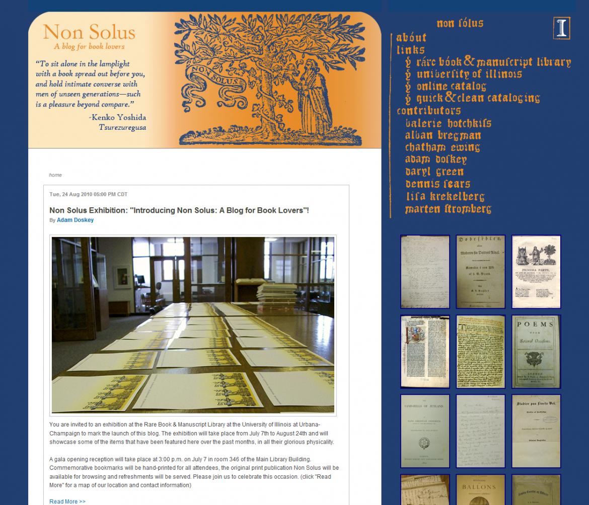 Non Solus Blog for Book Lovers | International League of Antiquarian ...