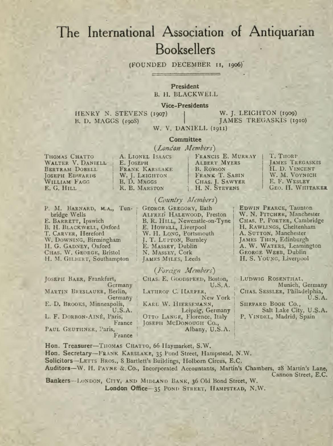 ABA History 1906-1984 (Part 2) | International League of Antiquarian ...