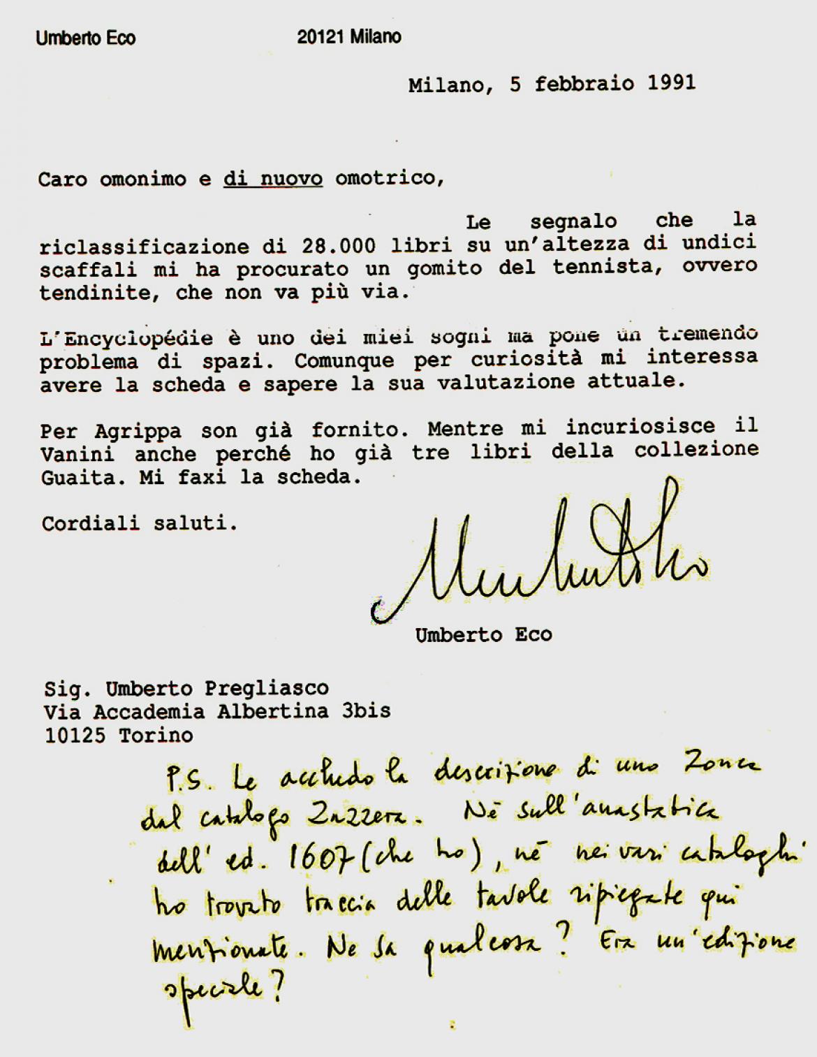 Umberto Eco | International League of Antiquarian Booksellers (ILAB)