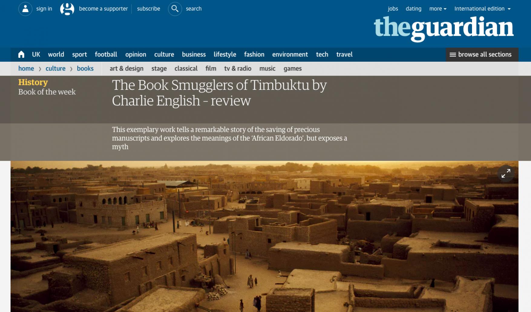 Book Review - The Book Smugglers of Timbuktu by Charlie English | International League of ...