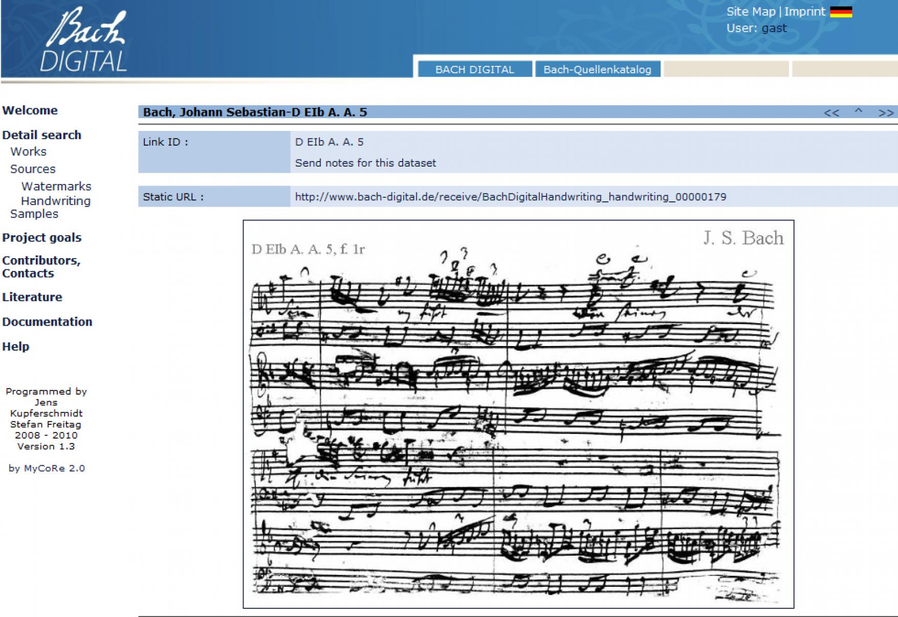 Bach Digital Johann Sebastian Bach s Autograph Manuscripts ...