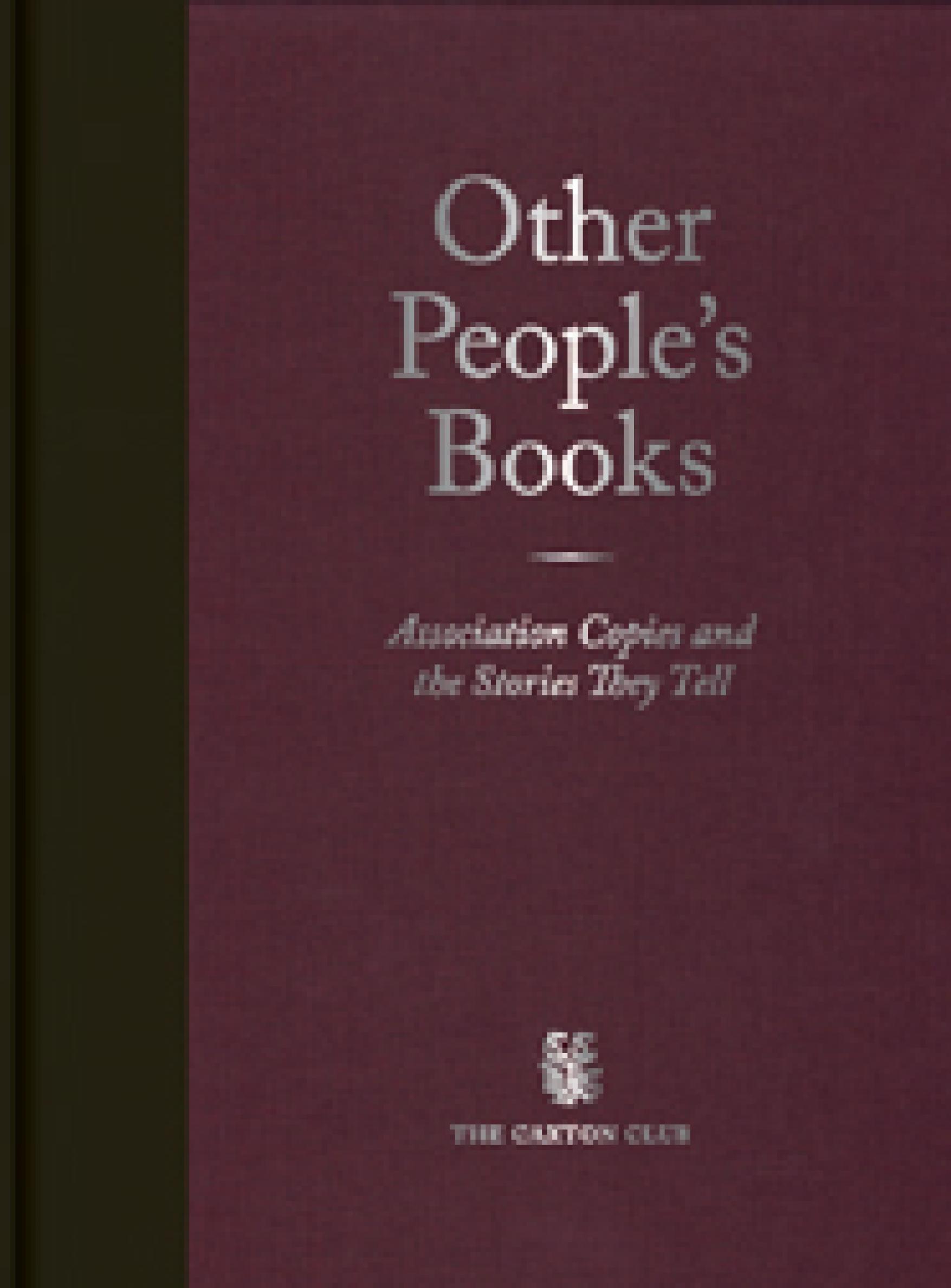 Other People's Books - Book Lovers Fear Dim Future for Notes in the ...