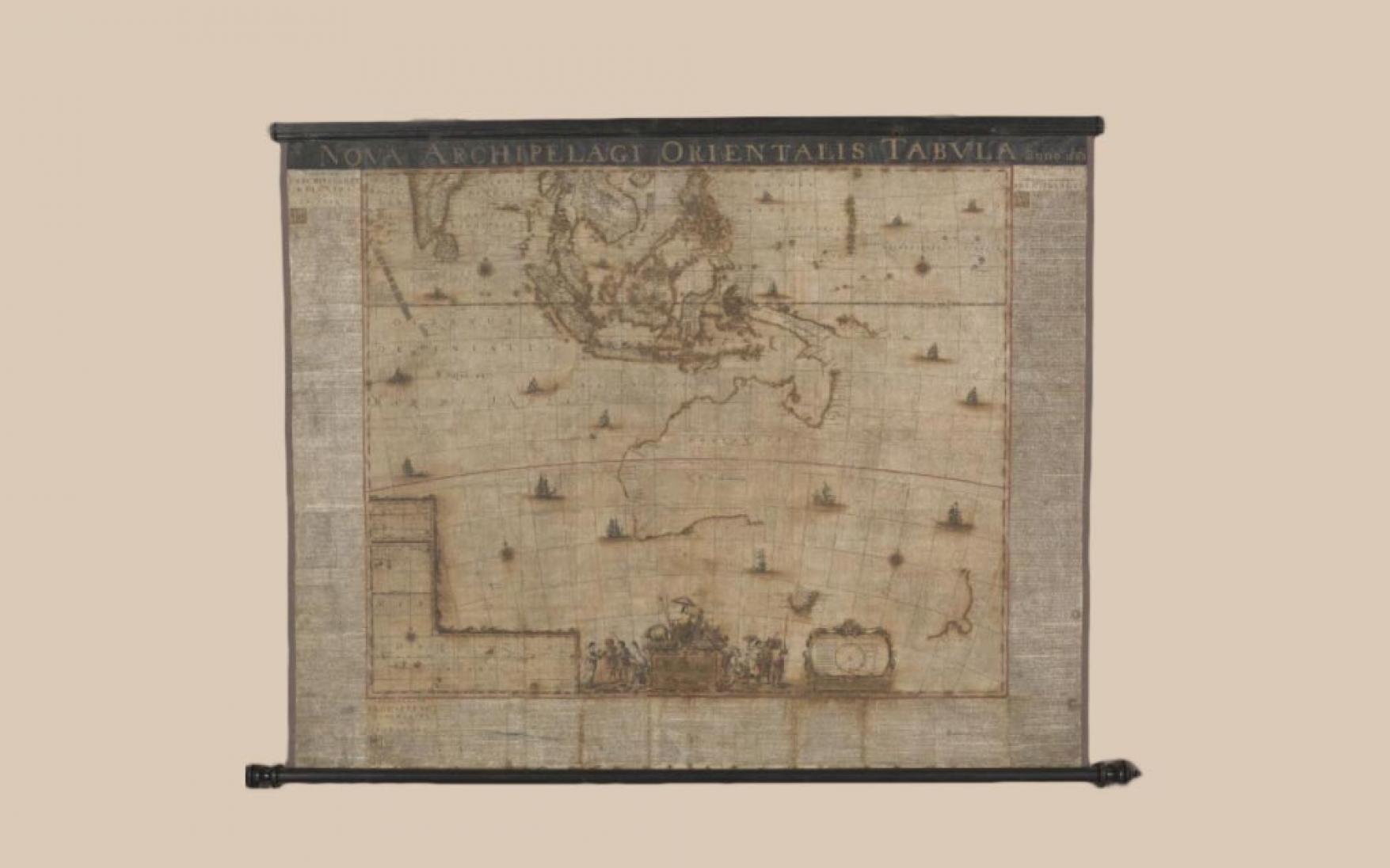 Rare map makes final journey home - Blaeu map returns to National ...